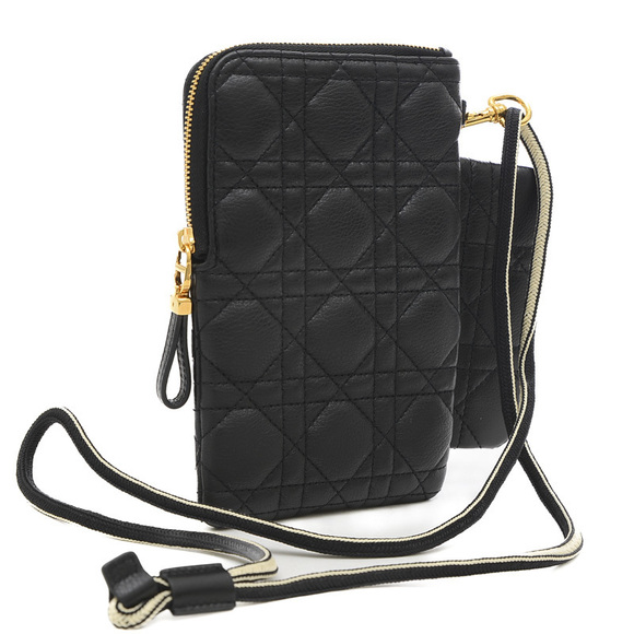 Dior | Bags | Dior Black Multifunction Caro Pouch Leather | Poshmark
